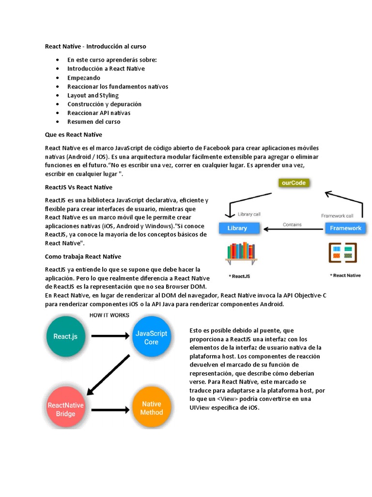 React Native | PDF | Android (sistema operativo) | Ios