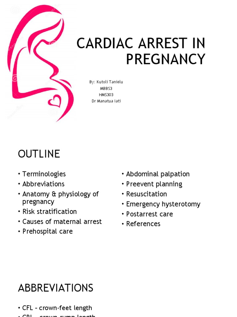 Maternal Cardiac Arrest in Pregnancy | PDF | Cardiopulmonary ...