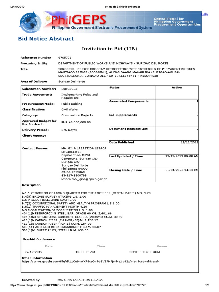 Retrofitting Strengthening of Permanent Bridges Magtiaco Bridge | PDF ...
