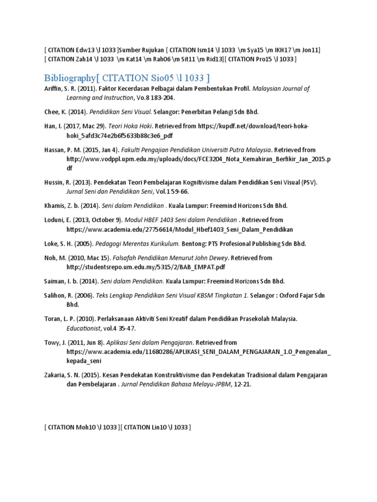 Sumber Rujukan Seni | PDF