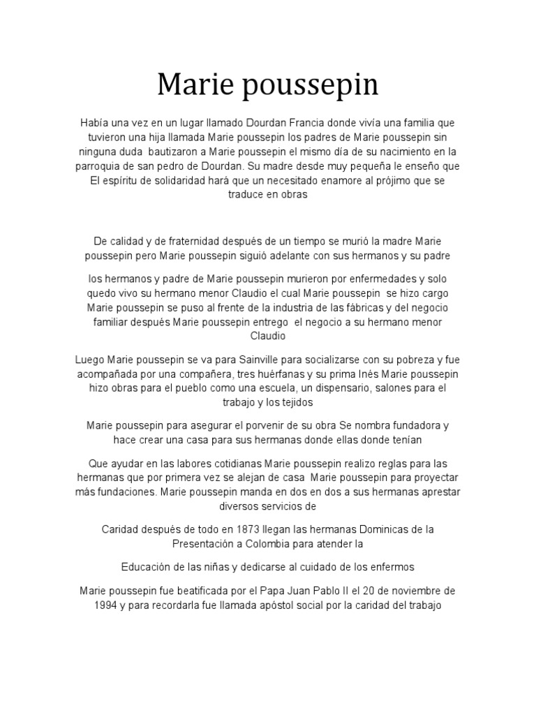 Marie Poussepin | PDF