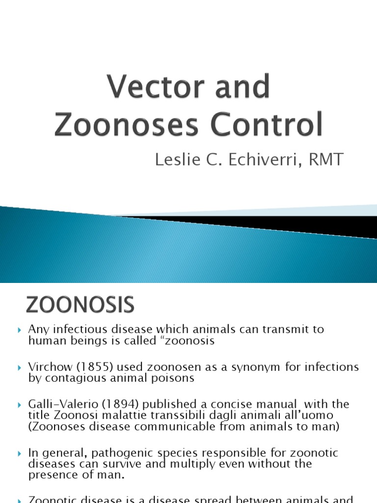 Vector and Zoonoses Control 2019. Health Care Lecture | PDF | Infection | Influenza