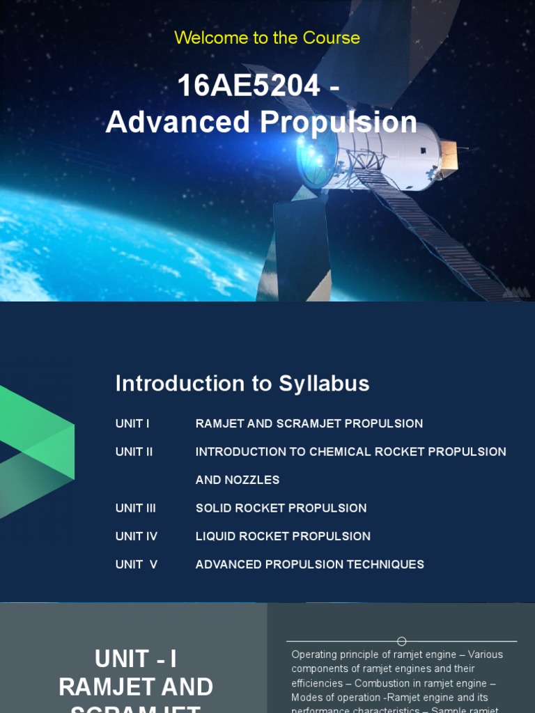 Advanced Propulsion Introduction | PDF | Rocket Engine | Rocket Propellant