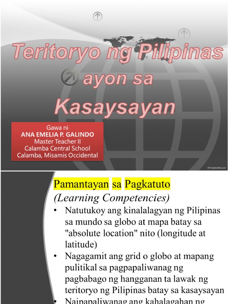 Teritoryo NG Pilipinas Ayon Sa Kasaysayan | PDF