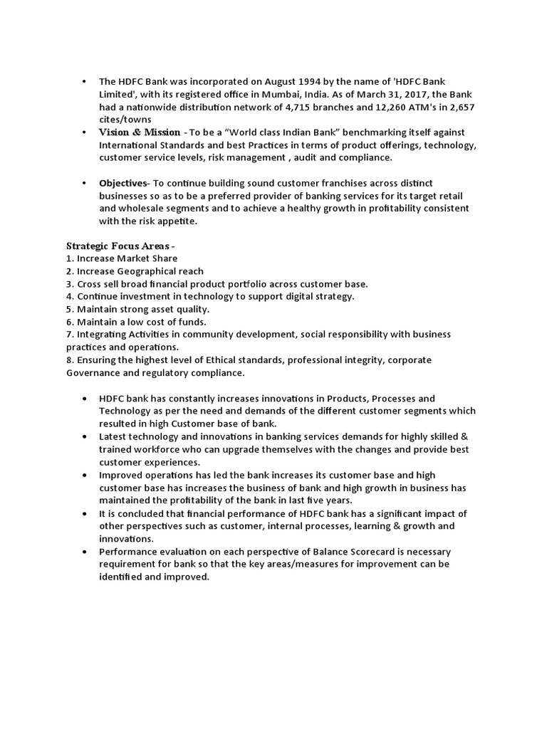 HDFC Case Study | PDF