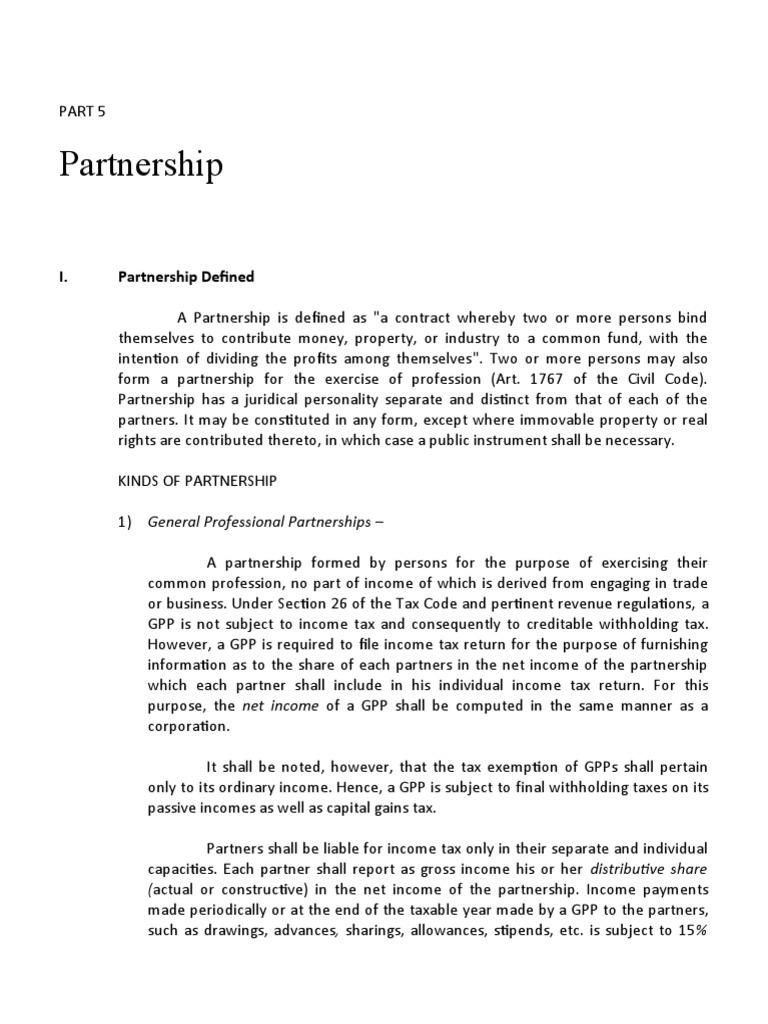 Partnership Tax Rules | PDF | Tax Deduction | Capital Gains Tax