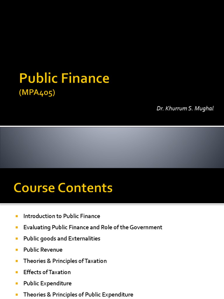 Public Finance | PDF | Public Finance | Taxes