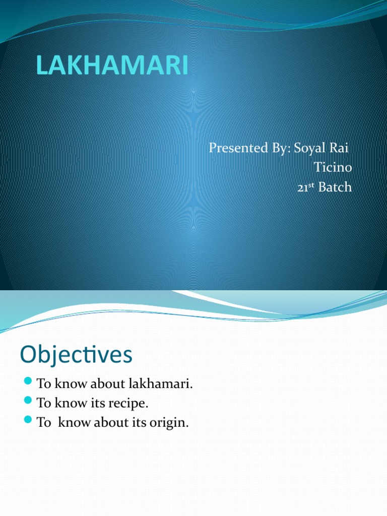 Lakhamari: Recipe, Origin & Tradition | PDF | Cooking, Food & Wine
