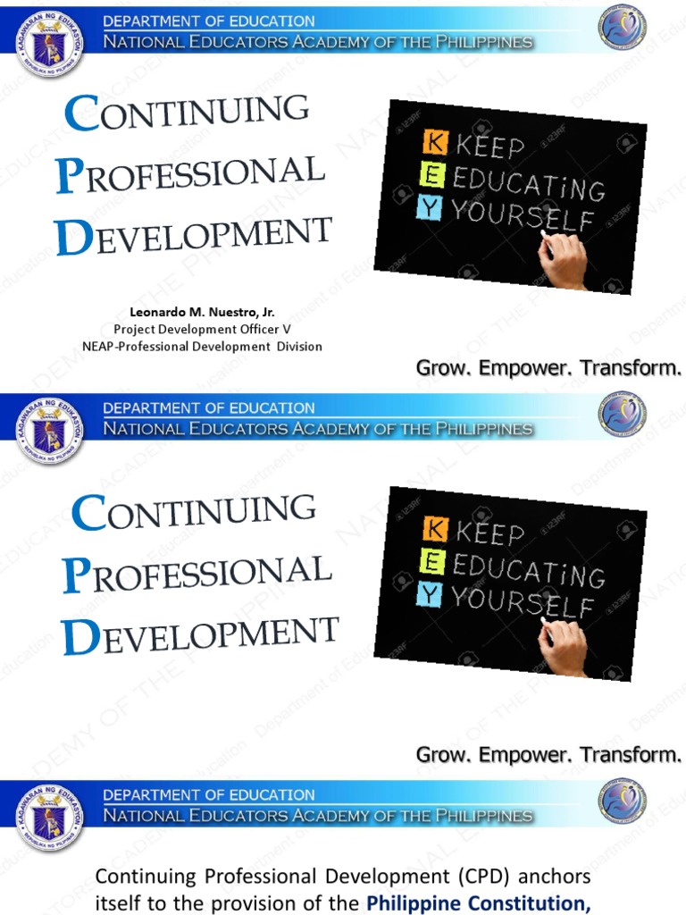 L1A2 - Continuing Professional Development Guidelines PDF | PDF | Professional Development ...