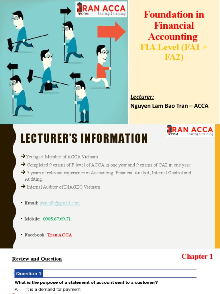 Financial Accounting FIA Level Guide | PDF | Business Process | Risk ...