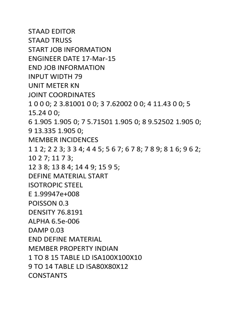 Staad Code Is800 LSD | PDF