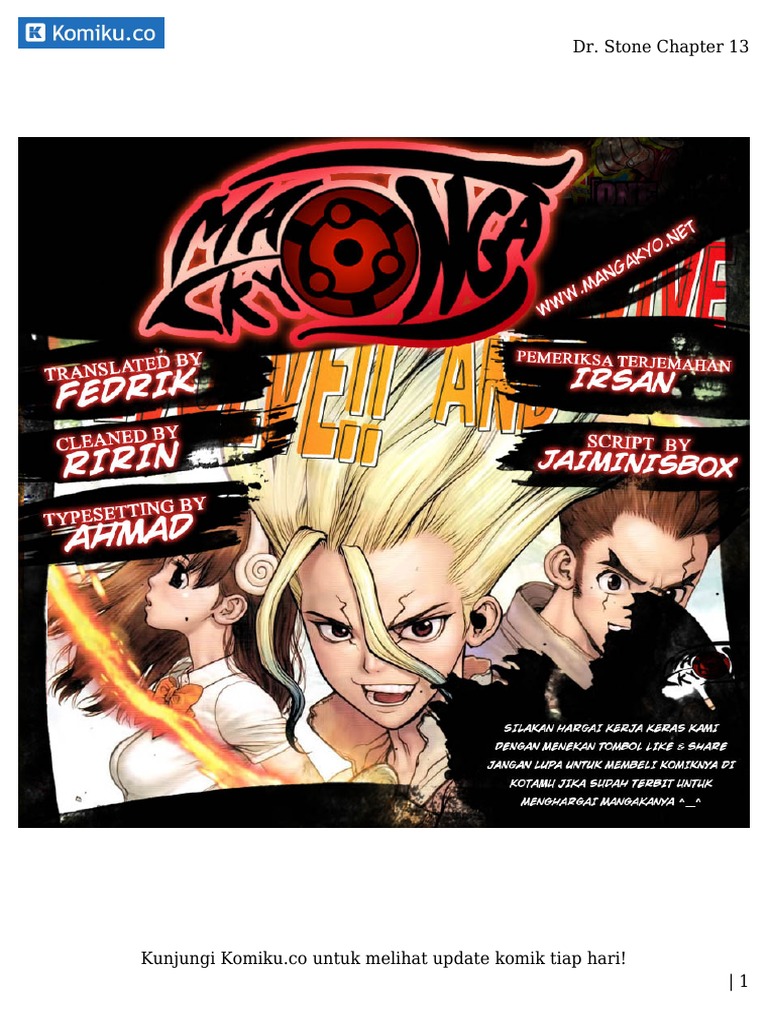 Dr. Stone Bab 13 di Komiku.co | PDF