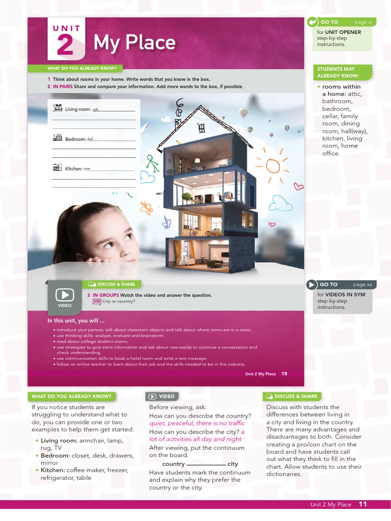 My Place: Go To | PDF | Question | Classroom