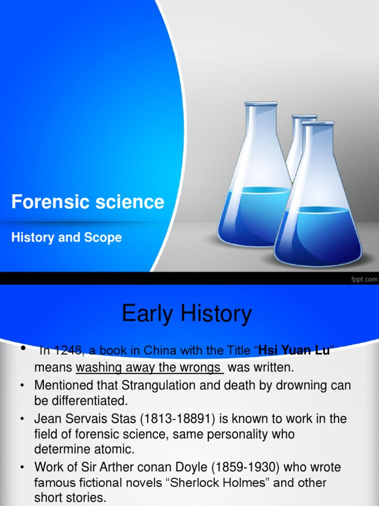 History and Scope of Forensic Science | PDF | Forensic Science ...