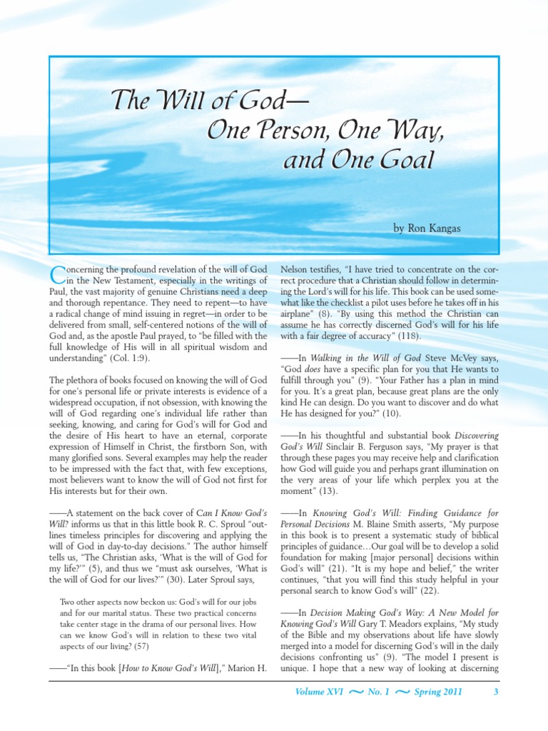 Ron Kangas - Voia Lui Dumnezeu | PDF | Epistle To The Colossians | Jesus