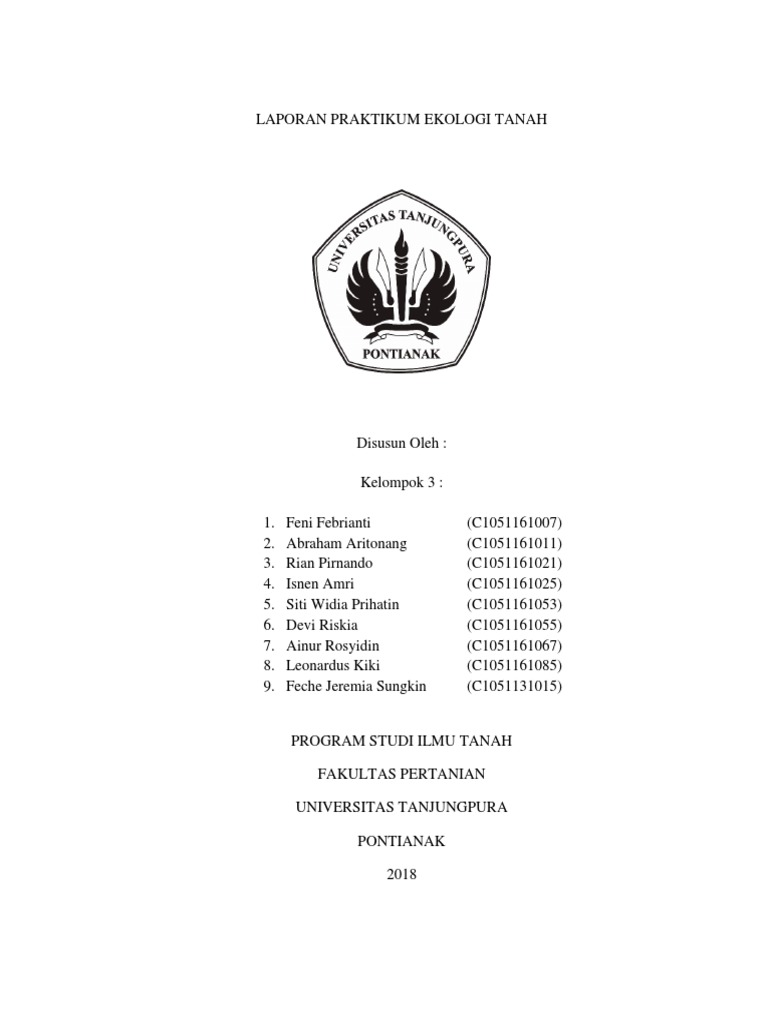 Laporan Praktikum Ekologi Tanah | PDF | Griya & Taman | Sains & Matematika