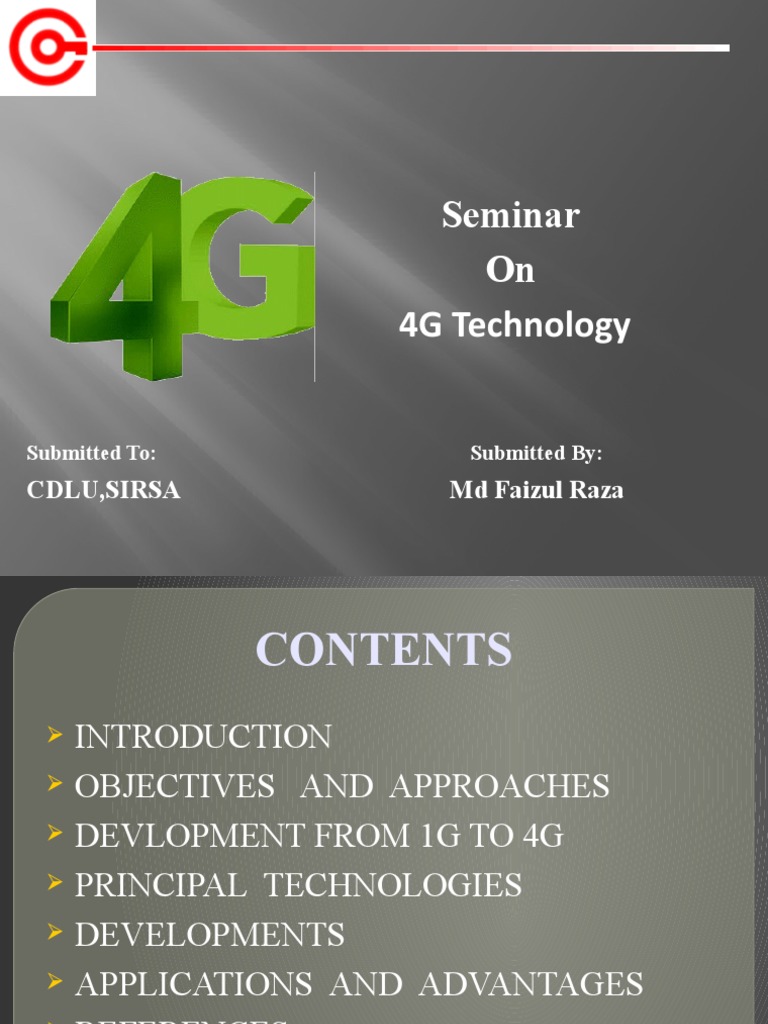 4g Technology Pdf 4 G 3 G