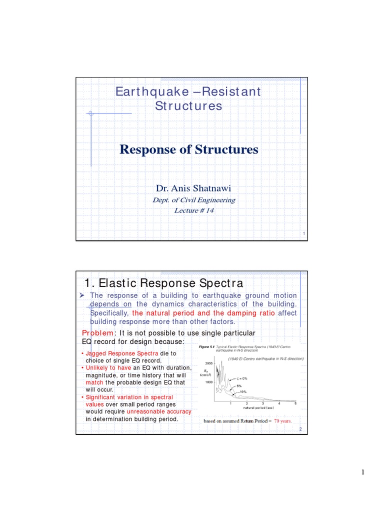 Response of Structures | PDF | Bending | Stiffness