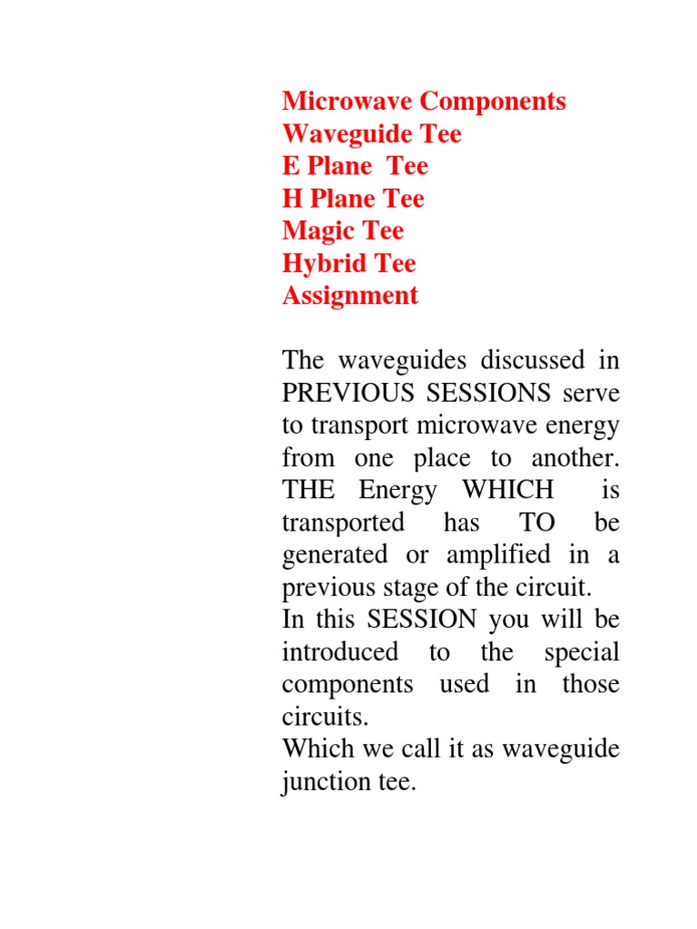 Microwave Components Waveguide Tee E Plane Tee H Plane Tee Magic Tee ...