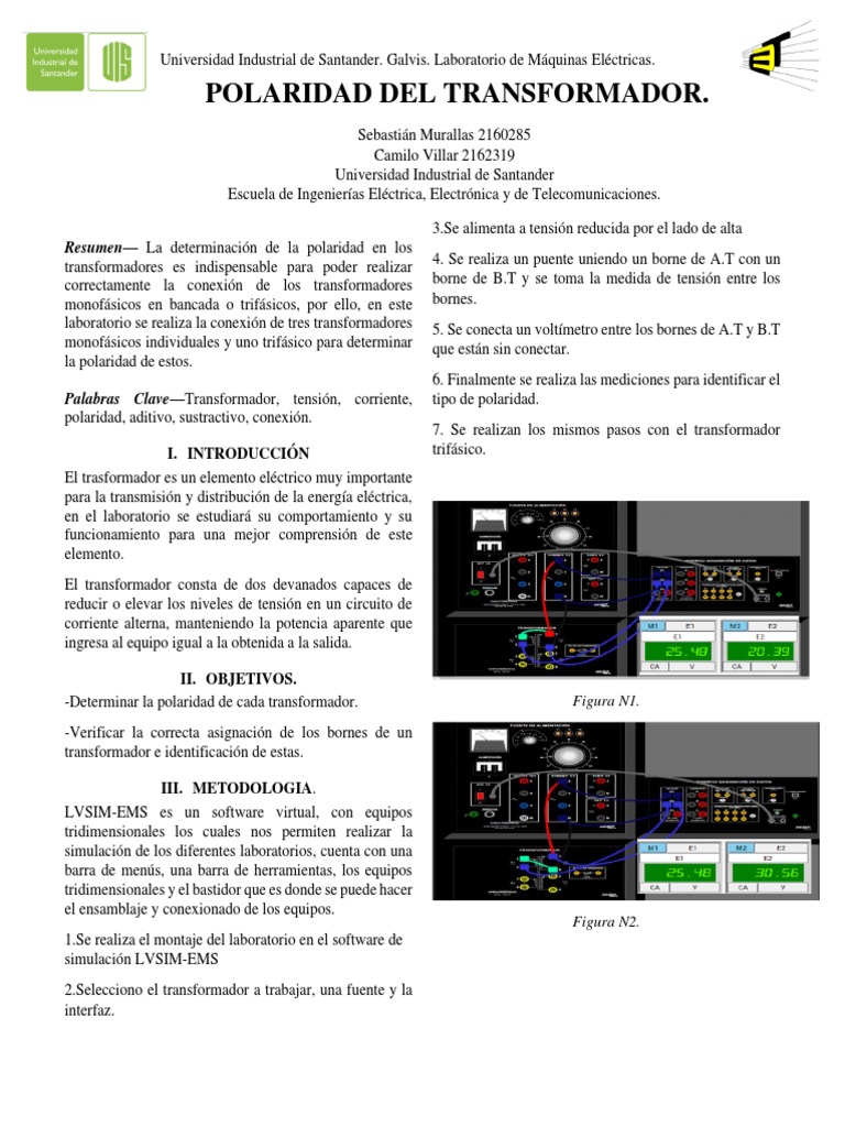 LAB #5 Polaridad Del Trafo Trifasico | Descargar gratis PDF ... LAB #5 Polaridad Del Trafo Trifasico | Descargar gratis PDF ...