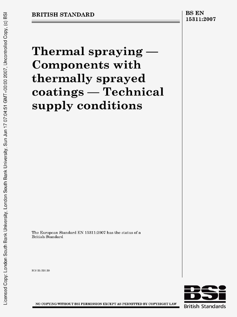 BS en 15311:2007 | PDF