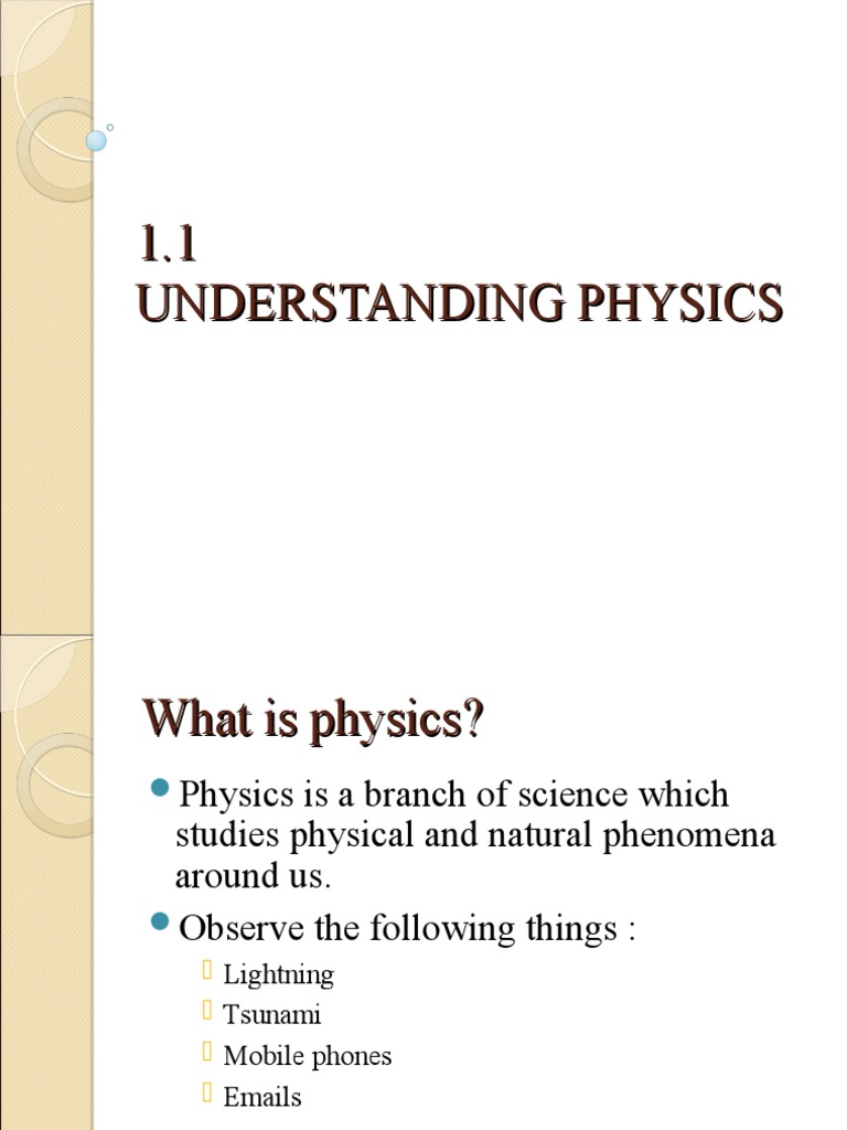 Introduction To Physics1 | PDF | Euclidean Vector | International System Of Units