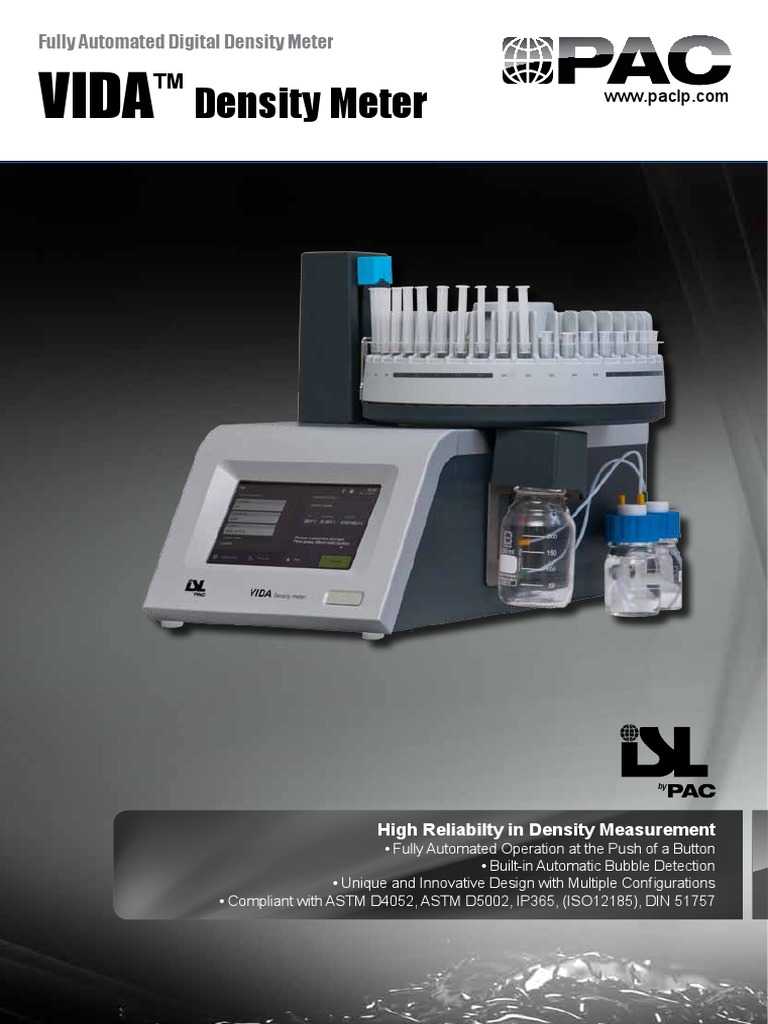 Fully Automated Digital Density Meter | PDF | Automation | Viscosity