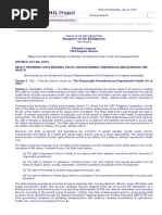 RH Law Republic Act 10354 | PDF | Reproductive Health | Family Planning