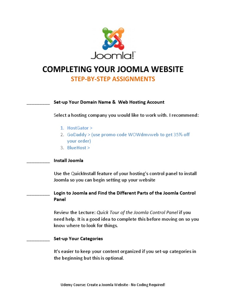 Step-by-step guide to creating a Joomla website from start to finish ...