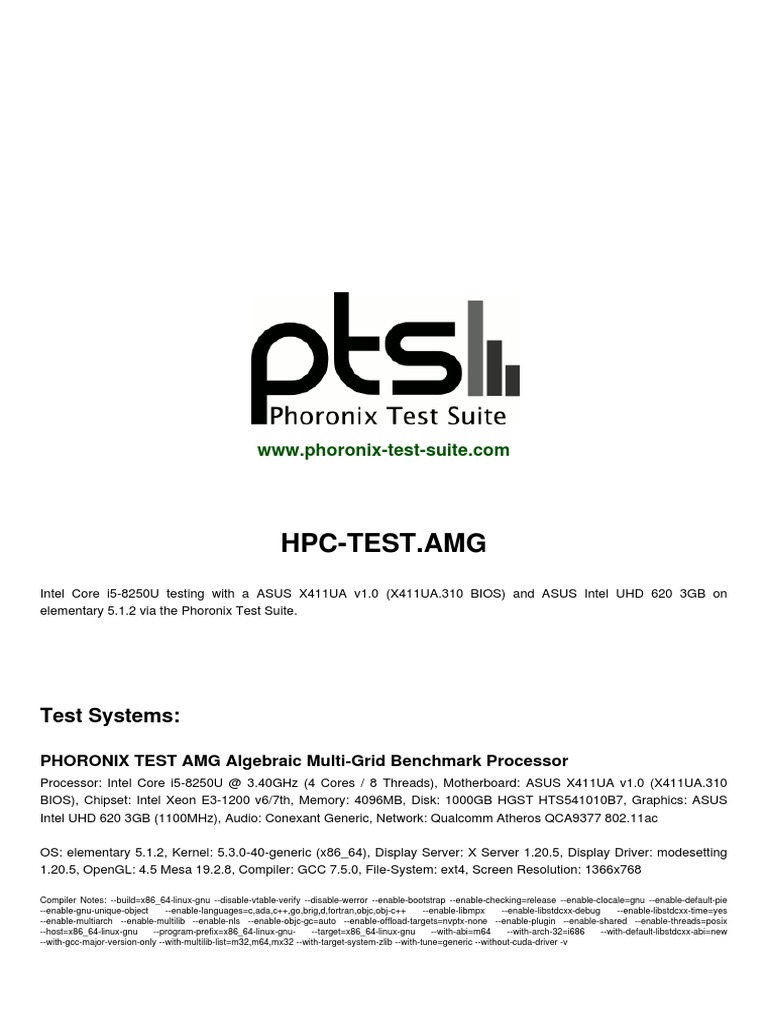 Benchmark Test | PDF | Central Processing Unit | Operating System ...