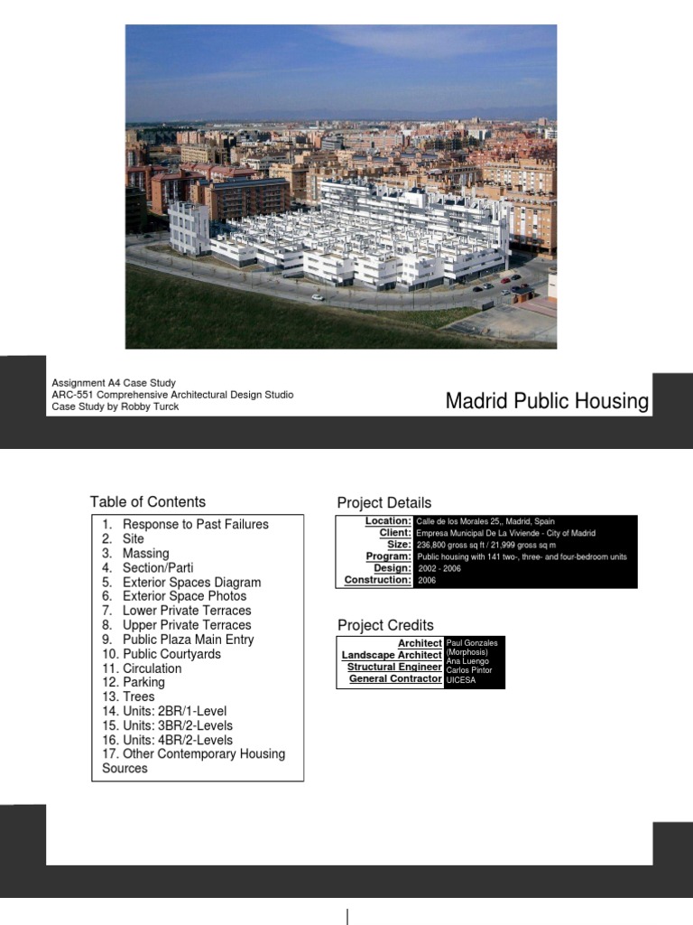 Case Study Final | PDF | Public Housing | Economic Sectors