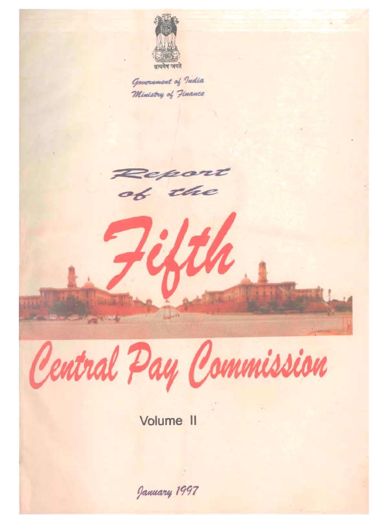 5th CPC (Report, Vol II) PDF | PDF | Pension | Employee Benefits