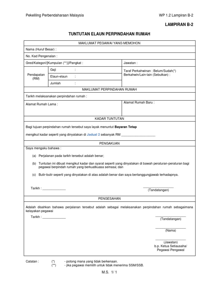 WP1.2-26-27 - Tuntutan Pindah Rumah Pertama | PDF