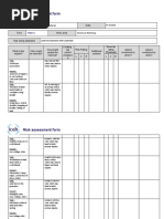 Lathe Machine Risk Assessment | PDF | Risk | Safety