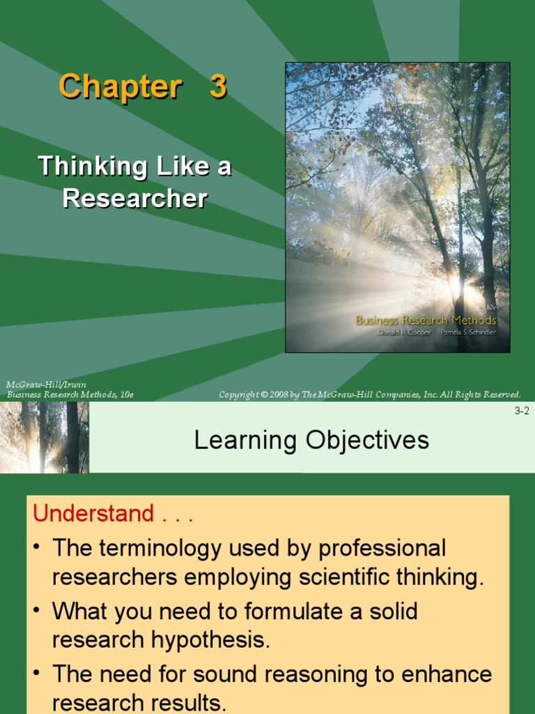 Chapter 3, Thinking Like A Researcher | PDF | Hypothesis | Concept
