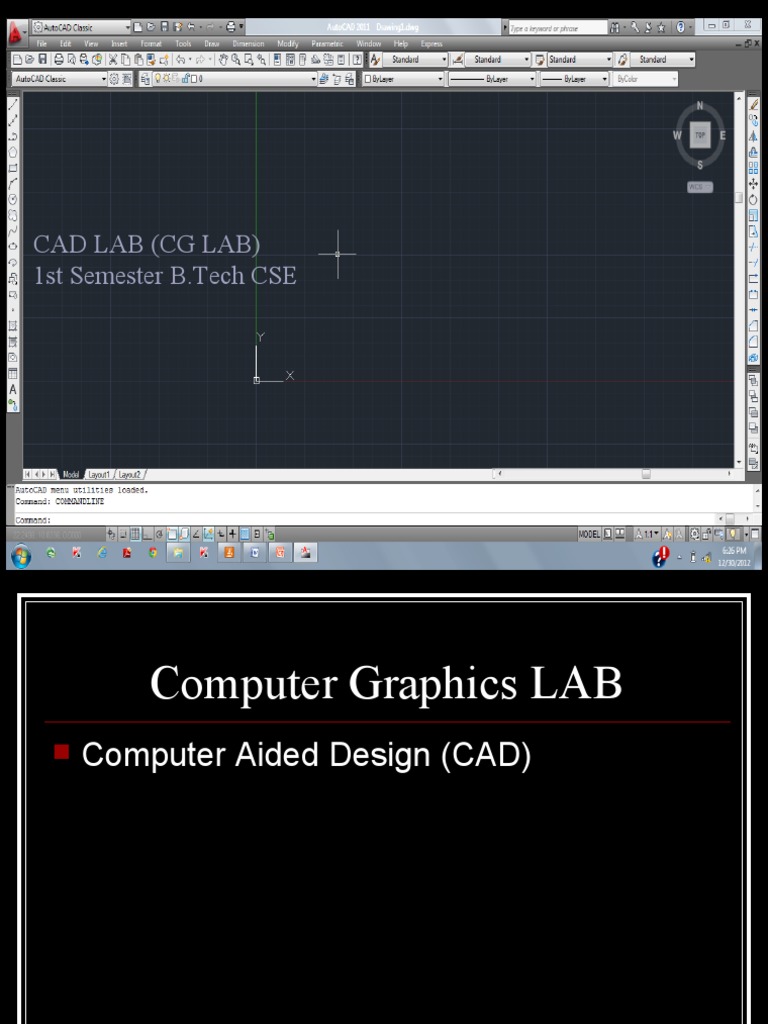 Cad Lab (CG Lab) 1st Semester B.Tech CSE | PDF | Computer Aided Design ...