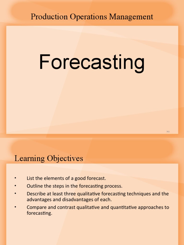 Forecasting | PDF | Forecasting | Mean Squared Error