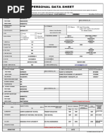 CS Form No. 212 Revised Personal Data Sheet Sample Form | PDF ...
