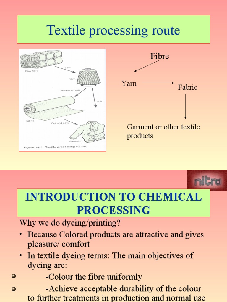 INTRODUCTION & Overview of PR CHEMICAL PROCESSING | PDF | Dye | Dyeing