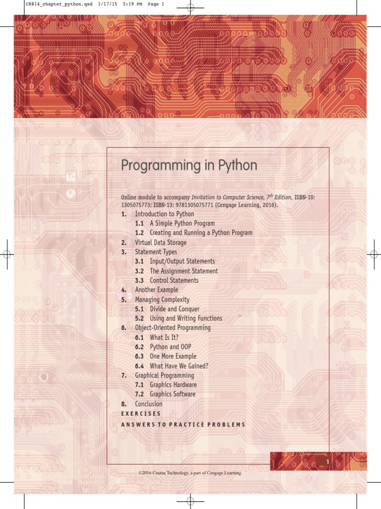 Programming in Python | PDF | Computer Program | Programming