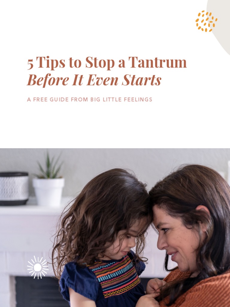 5 Tips To Stop A Tantrum Before It Even Starts 1 PDF | PDF | Toddler ...