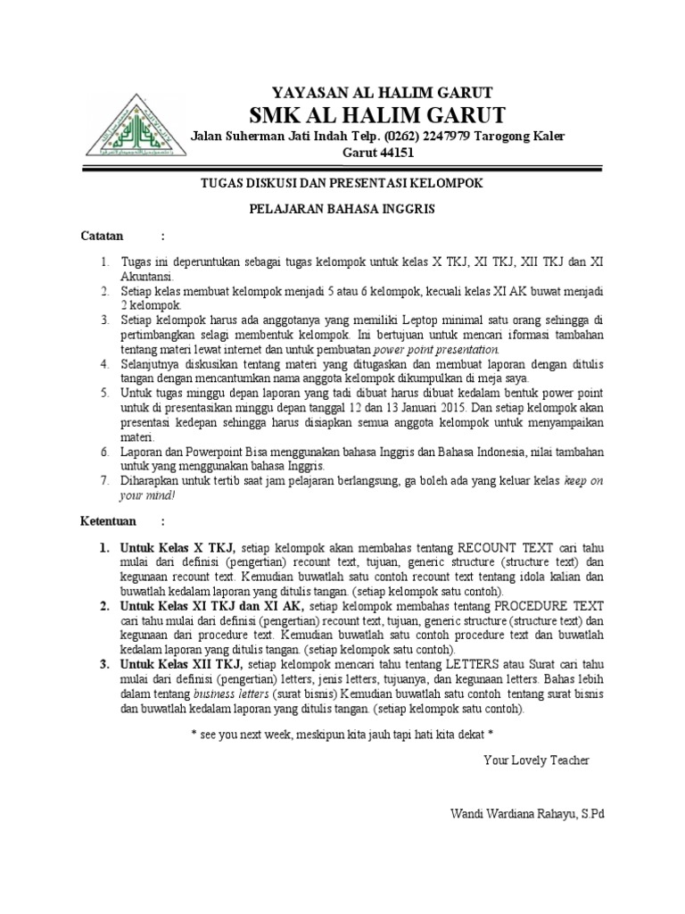 Tugas Diskusi Kelompok | PDF
