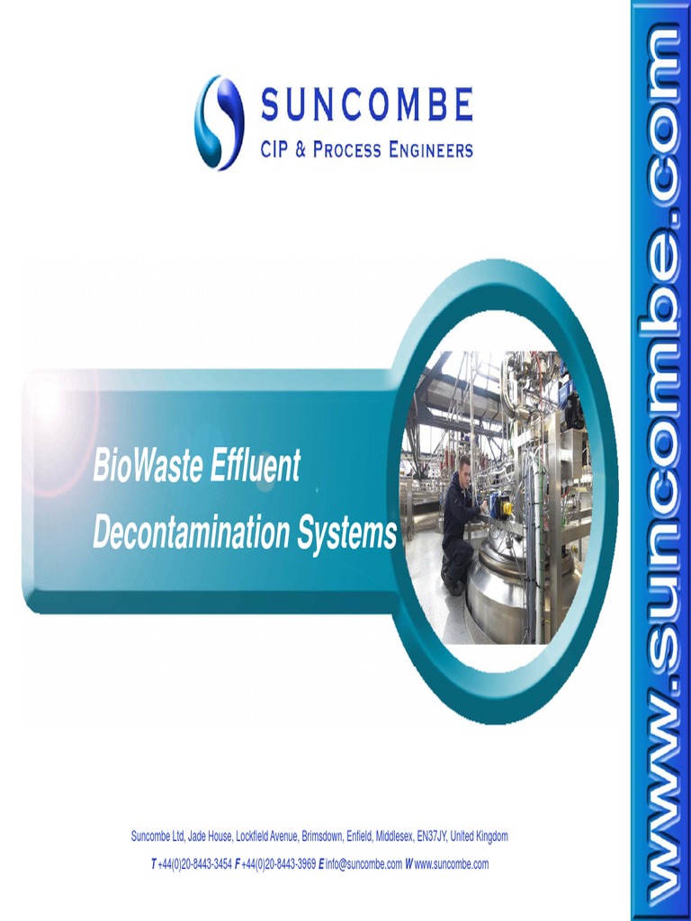 Biowaste Effluent Decontamination Systems | PDF | Automation ...