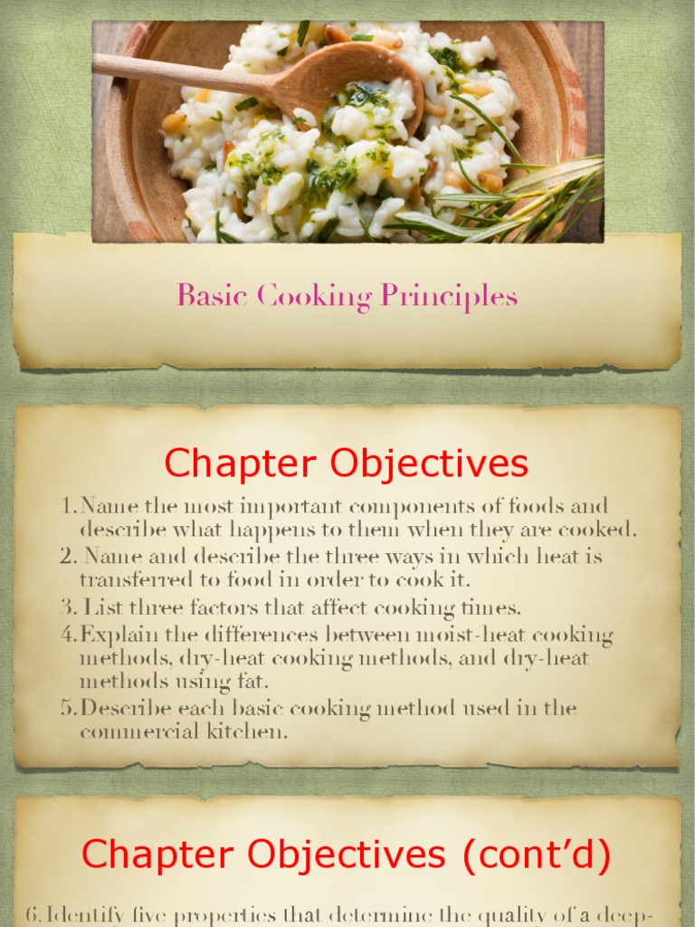Basic Cooking Principles PDF | PDF | Cooking | Grilling
