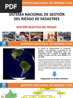 Gestión Reactiva de Riesgo - Indeci | PDF | Riesgo | Reducción de Desastres