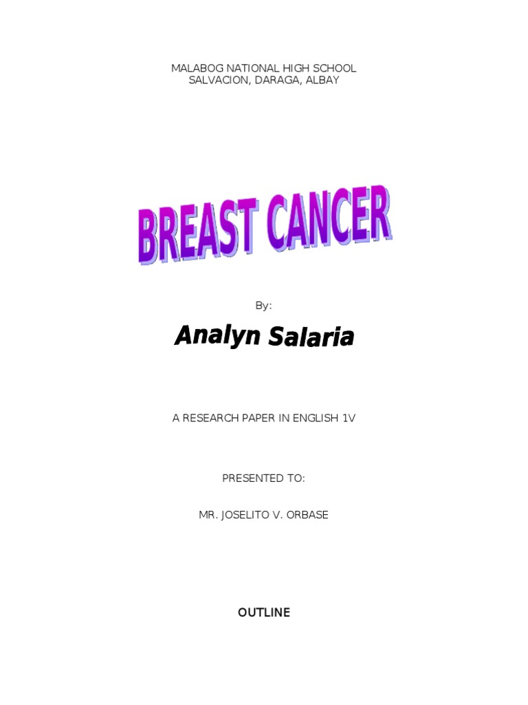 Breast Cancer (Research Paper) | PDF | Breast Cancer | Mammography