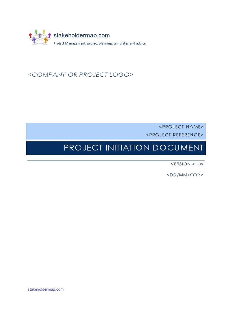 PID Project Initiation Document Template | PDF | Project Management ...