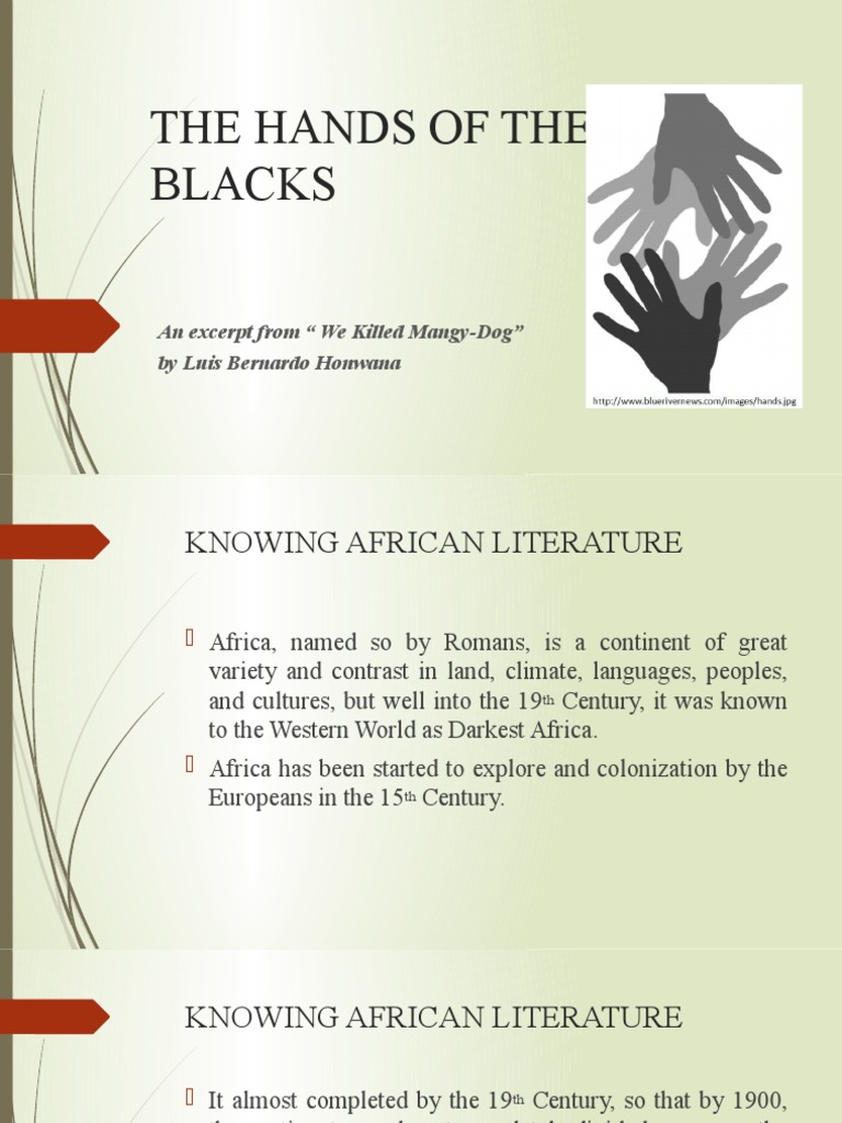 The Hands of The Blacks | PDF
