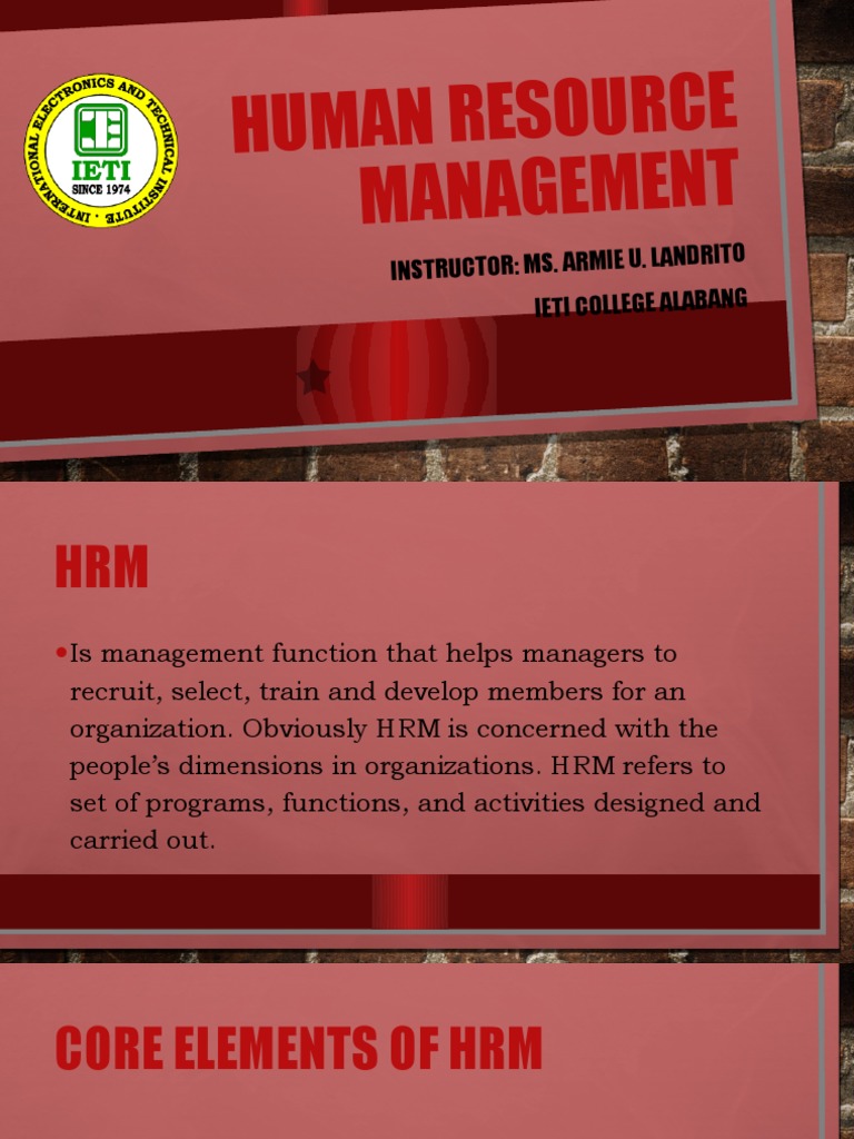 Human Resource Management | PDF | Human Resource Management | Human ...