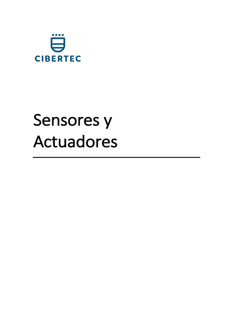 Manual Sensores y Actuadores | PDF | Par termoeléctrico | Piezoelectricidad